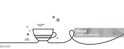 Bombon 커피 아이콘입니다 뜨거운 음료 기호입니다 말림이 있는 연속선 벡터 0명에 대한 스톡 벡터 아트 및 기타 이미지 0명 경첩 고급 Istock