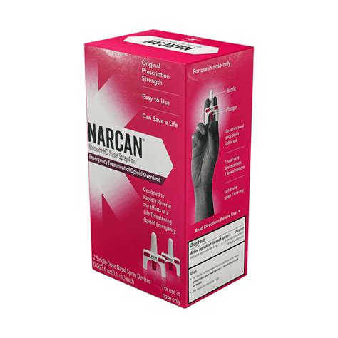 Narcan Naloxone Hci Nasal Spray 4mg 2 Pack 69547 627 02 Aero