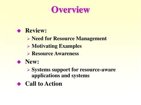 Ppt Building Resource Aware Applications And Systems Powerpoint Presentation Id183329