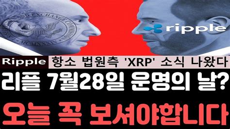 리플전망 리플 항소 법원측 Xrp 에 대한 소식이 나왔네요 Sec의 항소심은 결국 오늘 영상은 꼭 보셔야합니다 리플전망
