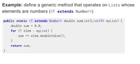 Java Generics Overview Flashcards Quizlet