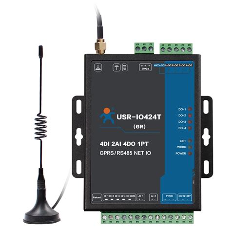 USR IO424T GR 4 Channel GPRS GSM Network IO Controller 4 Way