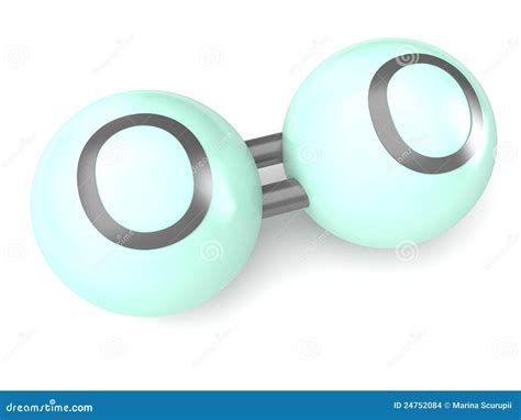 Oxygen Molecule 3d Model Stock Illustration Illustration Of Research 24752084