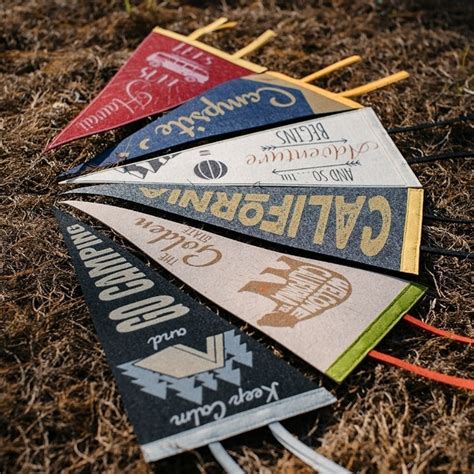 빈티지 미국 스타일 캠핑 페넌트 글자 장식 야외 이동 캠핑 텐트 개성 깃발 장식 Aliexpress