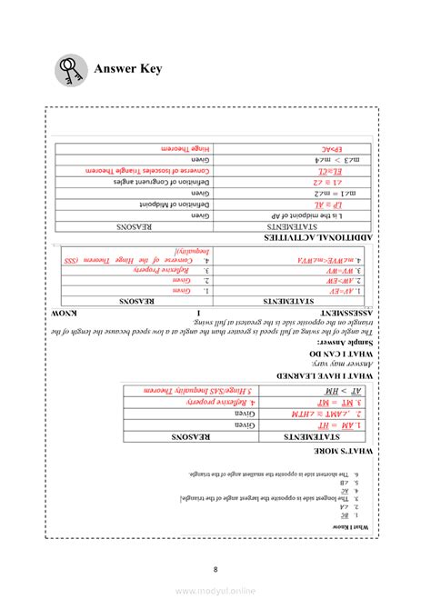 Mathematics Quarter 4 Module 3 Proving Inequalities In A Triangle Grade 8 Modules