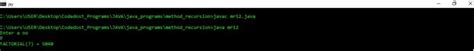 Java Program To Find Factorial Of A Given Number Using Recursion Codedost
