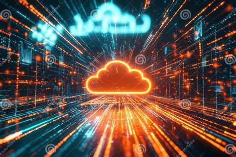 Iot Data Integrating With Cloud Technology And Remote Servers Visual