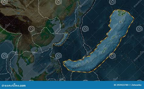 Okinawa Plate Extracted Patterson Cylindrical Physical Stock Illustration Illustration Of
