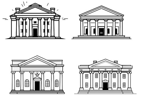 Premium Vector Architecture Front House Vector Icons Set