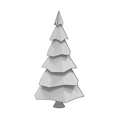 Fir Tree 3d Papercraft Free Printable Papercraft Templates