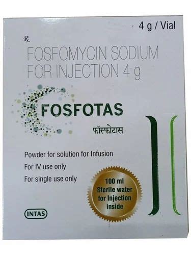 Fosfotas Fosfomycin Sodium 4gm Injection At ₹ 1700 Vial Fosfomycin 4 Gm In Bengaluru Id