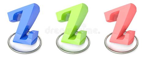 Character Z Set Isolated On White Bkg Stock Illustration Illustration Of White Green 228509097