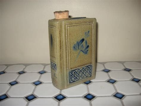2008 Rowe Pottery Historical Collection Book Flask