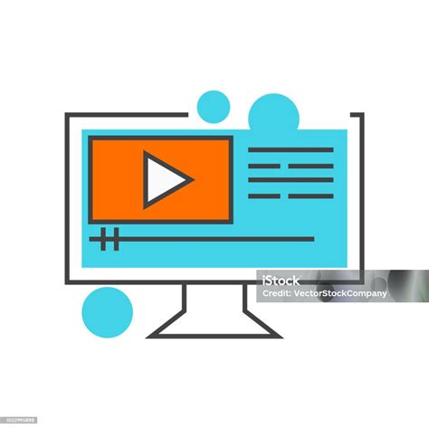 Ilustración De Vector Icono De Edición De Video Señal Y Símbolo