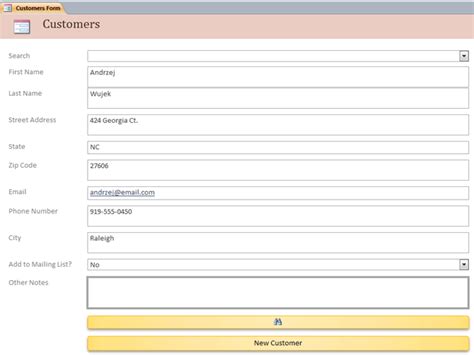 Examples Of Microsoft Access Forms Definition Sokoljourney