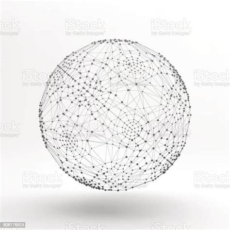 3 차원 구체입니다 글로벌 디지털 연결입니다 기술 개념입니다 벡터 일러스트입니다 0명에 대한 스톡 벡터 아트 및 기타 이미지 0명 3차원 형태 개념 기호 Istock