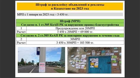 Штраф за расклейку объявлений и рекламы в Казахстане на 2023 год Реклама Объявления Youtube