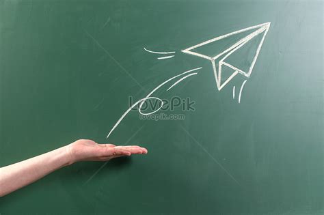 크리에이티브 칠판 비행기 사진 무료 다운로드 Lovepik