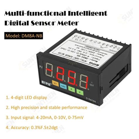 DM A NB Digital Sensor Meter Multi Functional Intelligent Led Display MV MA V Input