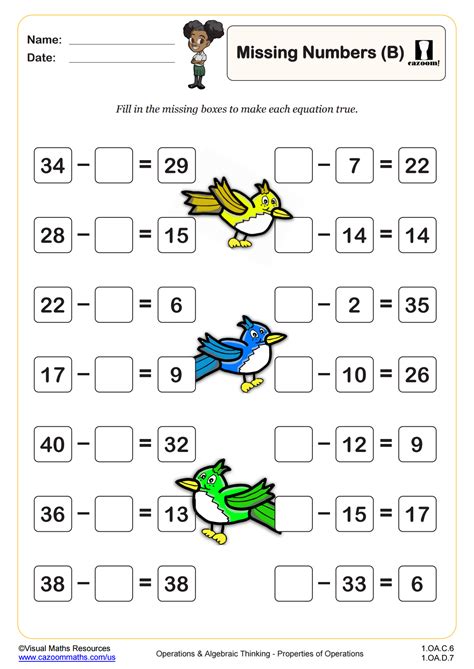 Missing Numbers Math Worksheets Counting On A Number Line Up To 20