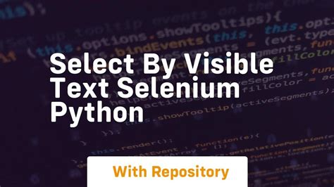 Select By Visible Text Selenium Python Youtube