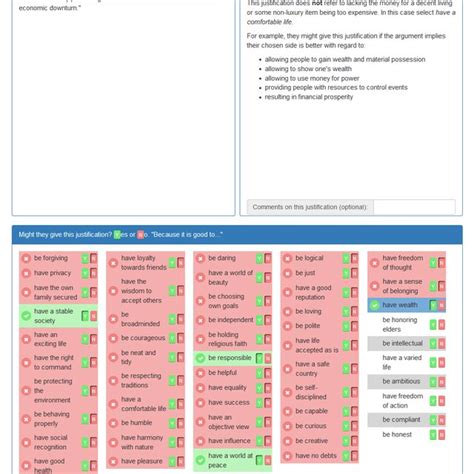 Screenshot Ot The First Part Of The Annotation Interface Containing Download Scientific