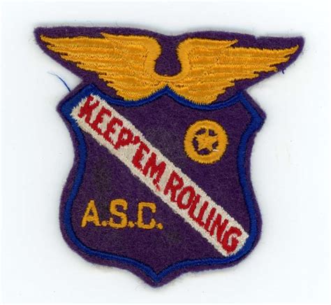 Unknown Ww2 Asc Patch Can You Identify This Patch Us Militaria Forum