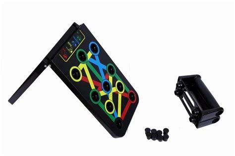 rectangular plastic foldable push up board multi function push up board