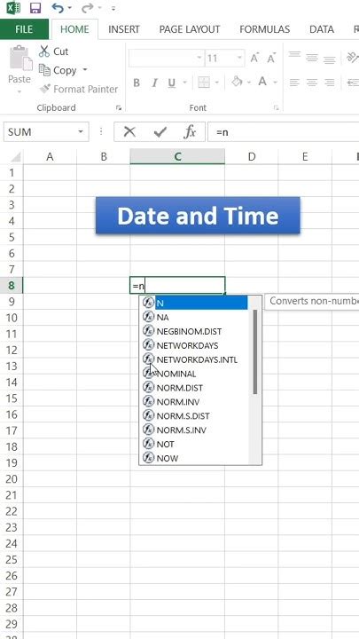 Insert Current Date And Time In Excel Essential Formulas Explained