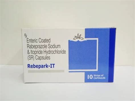Rabeprazole Sodium 20 Mg Itopride Hci 150 Mg Capsule 10 10 Capsules At ₹ 1200 Box In Baddi