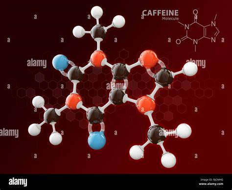 Caffeine Molecule 3d 3d Model Of Caffeine American Chemical Society