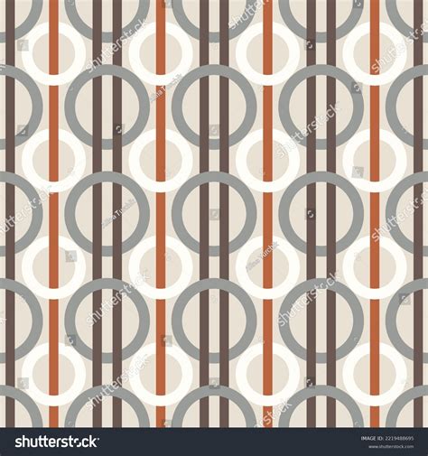 Seamless Geometric Pattern Circles Stripes Stock Vector Royalty Free 2219488695 Shutterstock