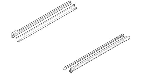 Blum 230M4500 230M Series 18 Inch 3 4 Extension Bottom Mount Euro Drawer Slide With 100 Lbs