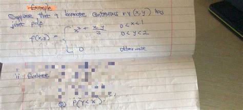 Solved Example Suppose That A Bivariate Continuous Ry Xy