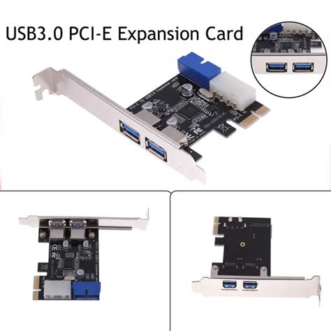 Usb 3 0 Pci E Expansion Card Adapter 2 Port Usb3 0 Hub Internal 20pin 20pin Header Usb 3 To Pcie