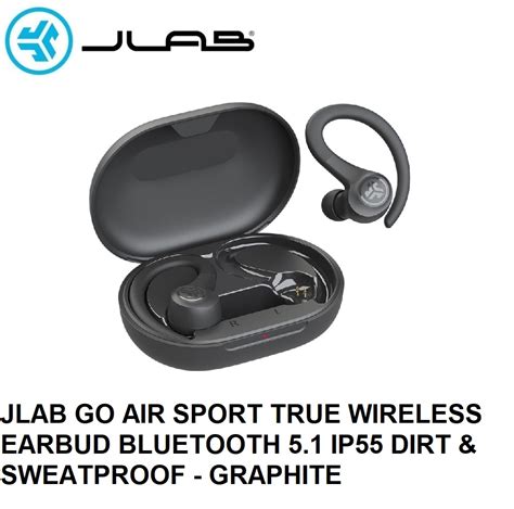 JLAB GO AIR SPORT TRUE WIRELESS EARBUD BLUETOOTH 5 1 IP55 DIRT SWEATPROOF