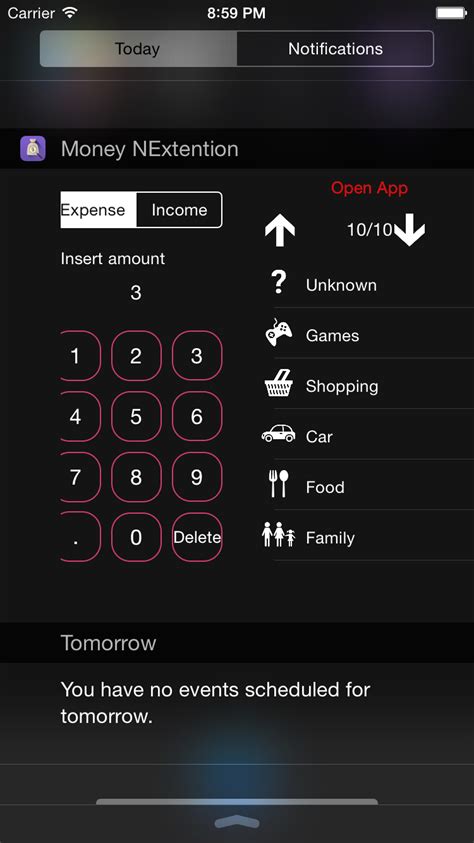 Ios Why Tapping A Button In Today Notification Widget Causes Whole View Move To Left Stack