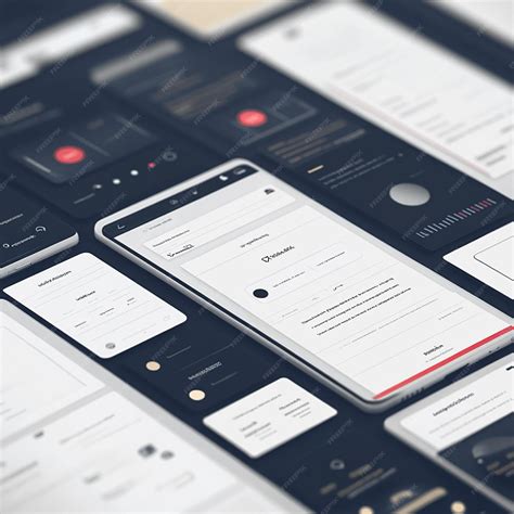 A Detailed View Of A Mobile Apps Wireframe With A Focus On Layout And