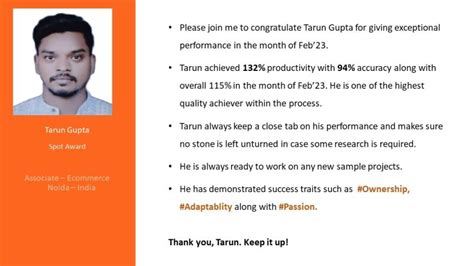 Tarun Gupta On Linkedin Feeling Great To Got 7th Award As Global Trade