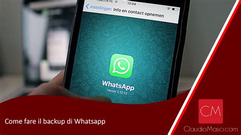 Come Fare Il Backup Di Whatsapp Claudiomasci