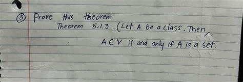 Solved Prove This Theorem Theorem Let A Be A Chegg