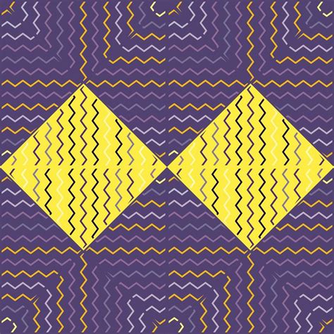 Hand Drawn Wavy Seamless Pattern Abstract Zig Zag Lines Mosaic Ornament Vector Art At