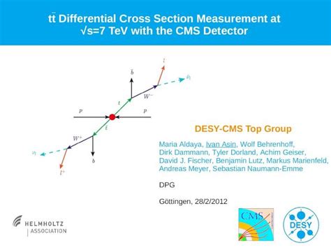 Pdf Tt Differential Cross Section Measurement At √s7 Tev With Bib Pubdb1desyderecord