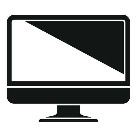 Responsive Monitor Icon Simple Vector Computer Screen 15011847 Vector