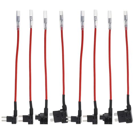Hemoton 8pcs In Line Fuse Holder Car Fuse Standard Plug Socket Automotive Fuse Tap Adapter