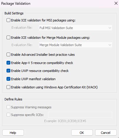 Package Validation