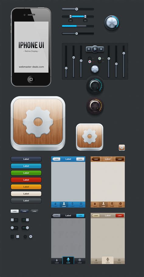 3 UI Packs Concept Dezain