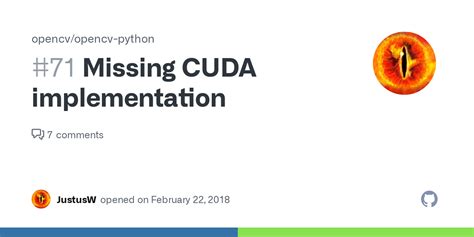 Missing Cuda Implementation Issue Opencv Opencv Python Github