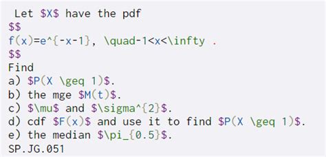 Solved Let X Have The Pdf F X E X Quad Chegg Com