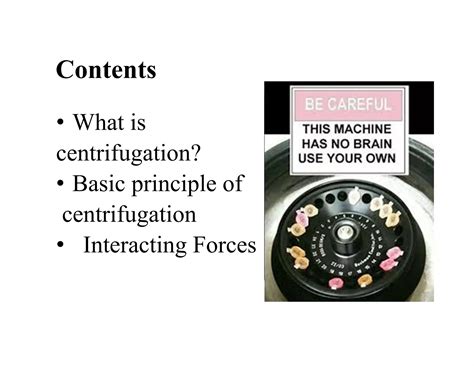 Biomedical Instrumentation Ii What Is Centrifugation Basic Principle Of Centrifugation